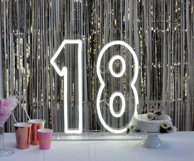 "18" Neon Sign- Affordable Custom Neon Signs | NeonDreamsUSA