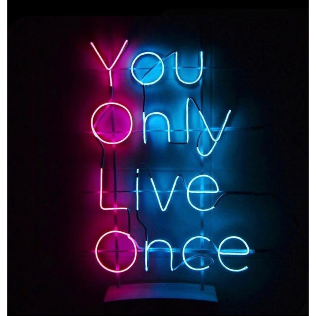 "You Only Live Once YOLO" Neon Sign- Affordable Custom Neon Signs ...