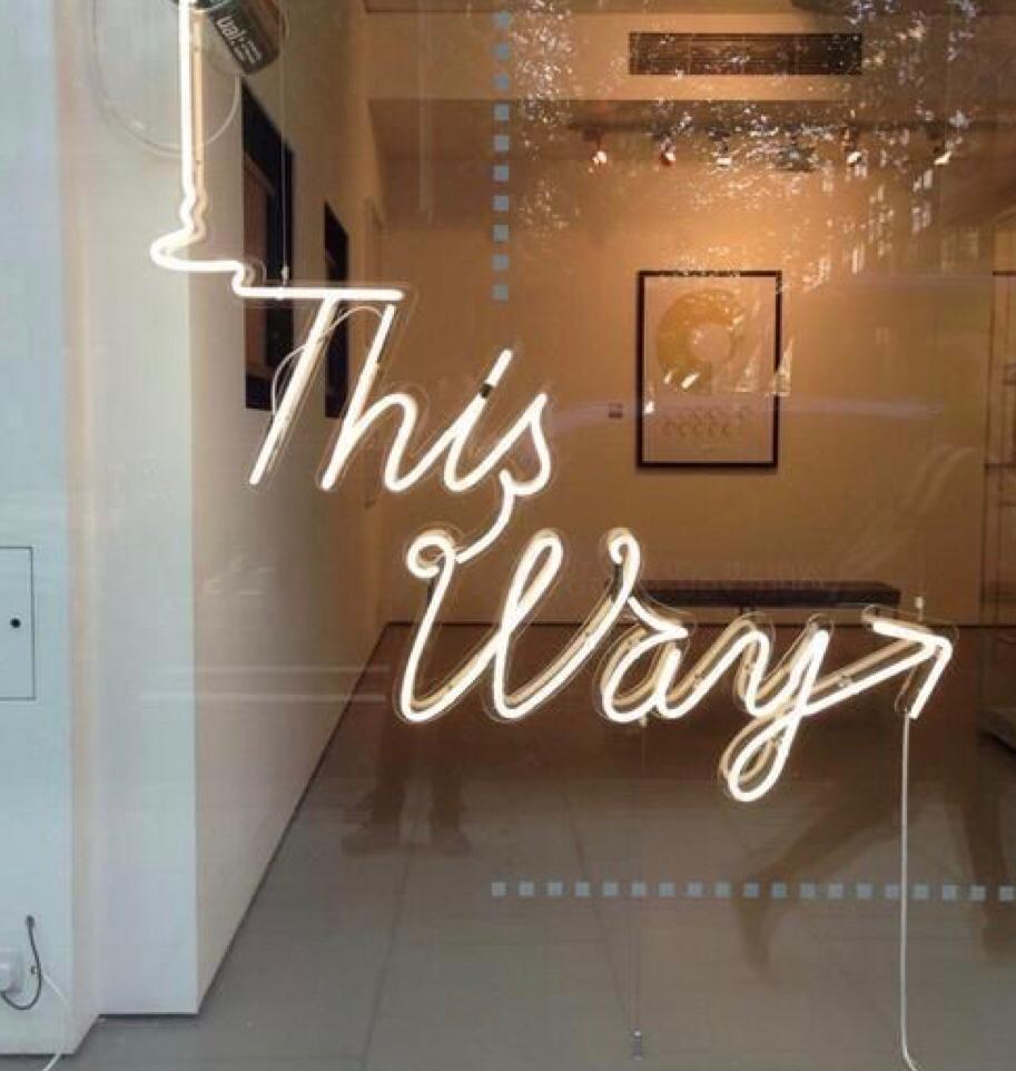 "This Way" Neon Sign- Affordable Custom Neon Signs | NeonDreamsUSA