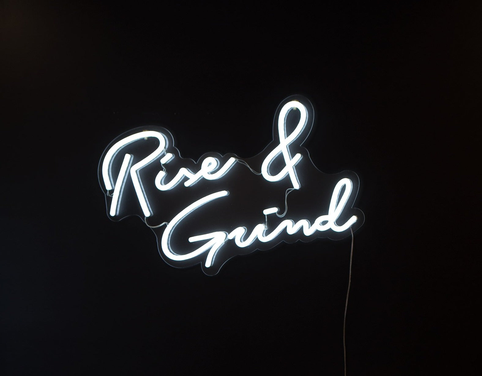 "Rise and Grind" Neon Sign- Affordable Custom Neon Signs | NeonDreamsUSA