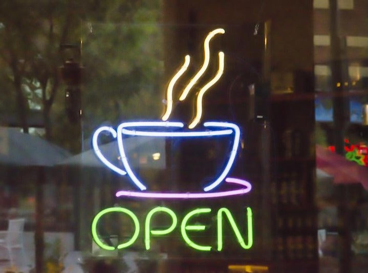 Coffee Shop "OPEN" Neon Sign- Affordable Custom Neon Signs | NeonDreamsUSA